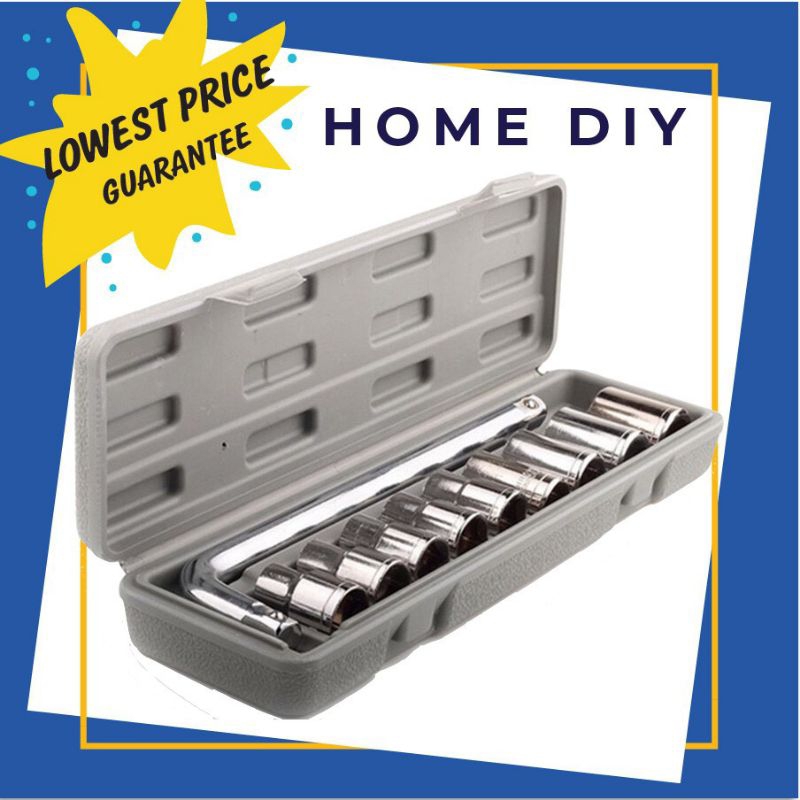 10Pcs/Set Automobile Repair Tool Box Set L Type Spanner Box SOCKET Type ...