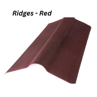 ONDULINE Roof Fibre Roofing 1Mx2M Corrugated Sheet Ridges Cap Red Black ...
