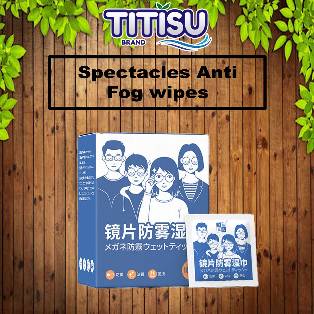 🧻 [100pcs] Spectacles Wipes Anti Fog Glasses Lenses Defogger Wet Wipes ...