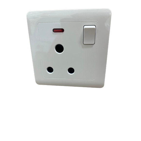 Round Plug Socket Safety 15A 3PIN Palam Dalaman Switch Socket jenis ...