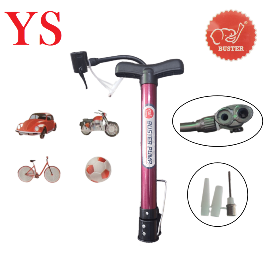 Buster High Pressure Multifunctional Pump | Bicycle/Motorcycle/Car/Ball ...