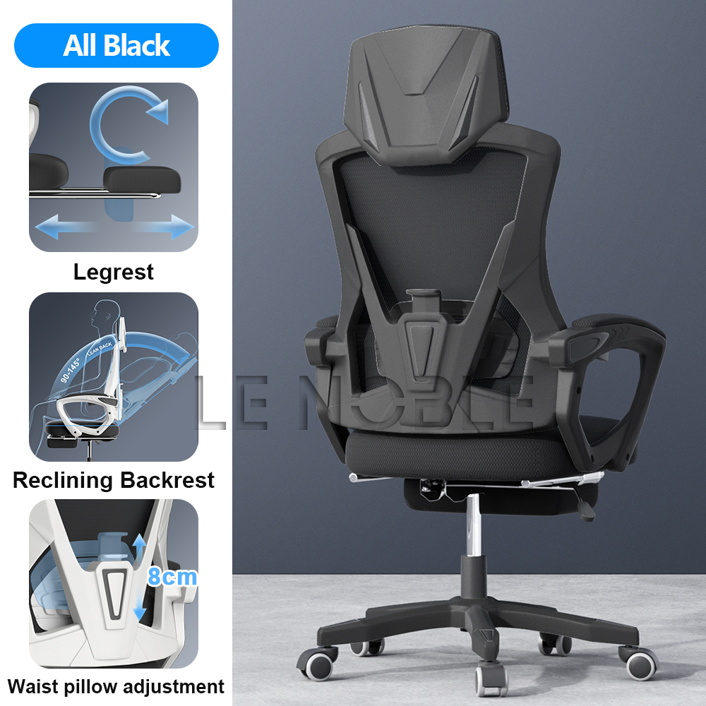 LENOBLE Office Chair Ernogomic Chair Gaming Chair Study Chair Kerusi ...