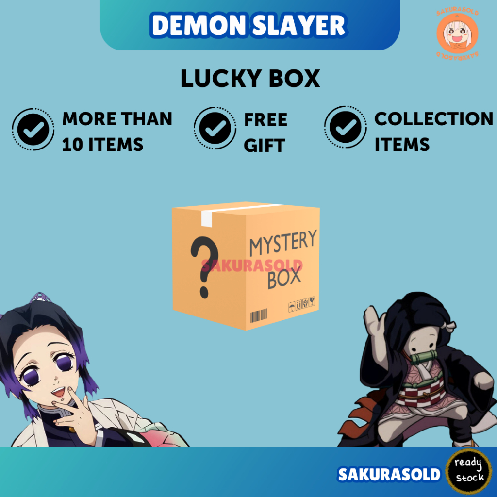 Demon Slayer Anime Box Kitmesu No Yaiba Gift Box Anime Mystery Box ...