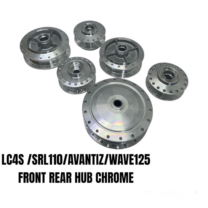 LC4S /AVANTIZ/WAVE125 CHROME FRONT REAR HUB SET | Shopee Malaysia