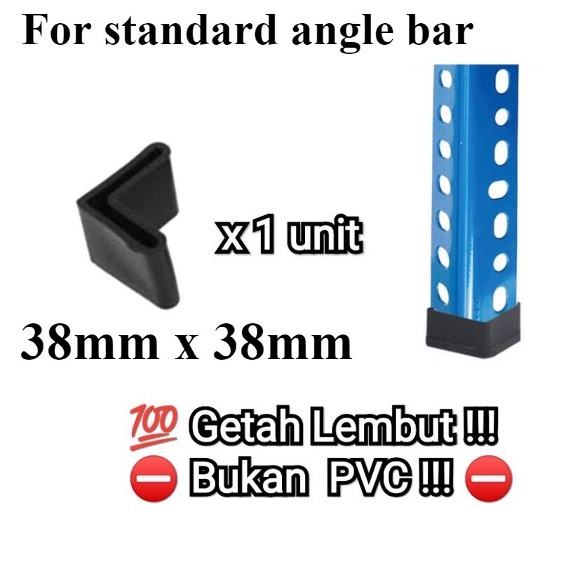 Rubber Base Slotted Angle Bar / Tapak Getah Besi Rak / Rack Shelf ...