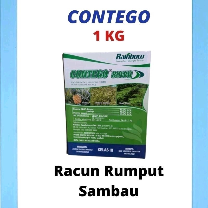 C0ntego 80WG 1KG Diuron 40% Ametryn 40% Racun Rumput Sambau Degil Nenas ...