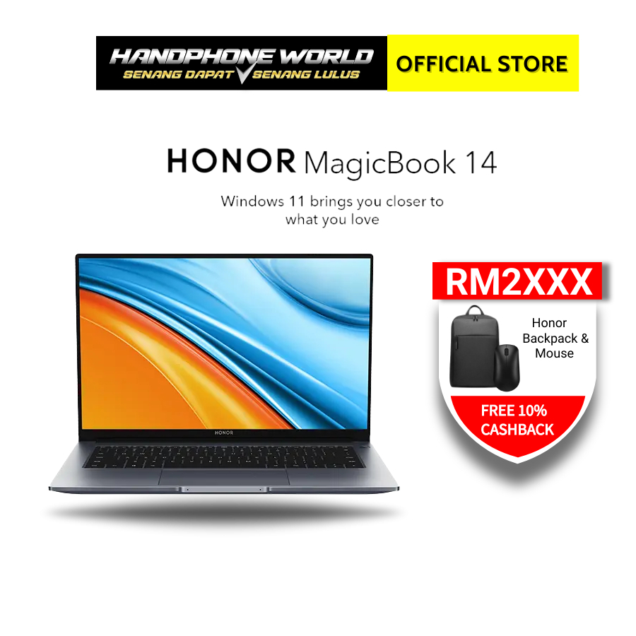 Honor Magicbook 14 8GB+256GB | 8GB + 512GB | AMD Ryzen™ 5 5500U | 14 ...