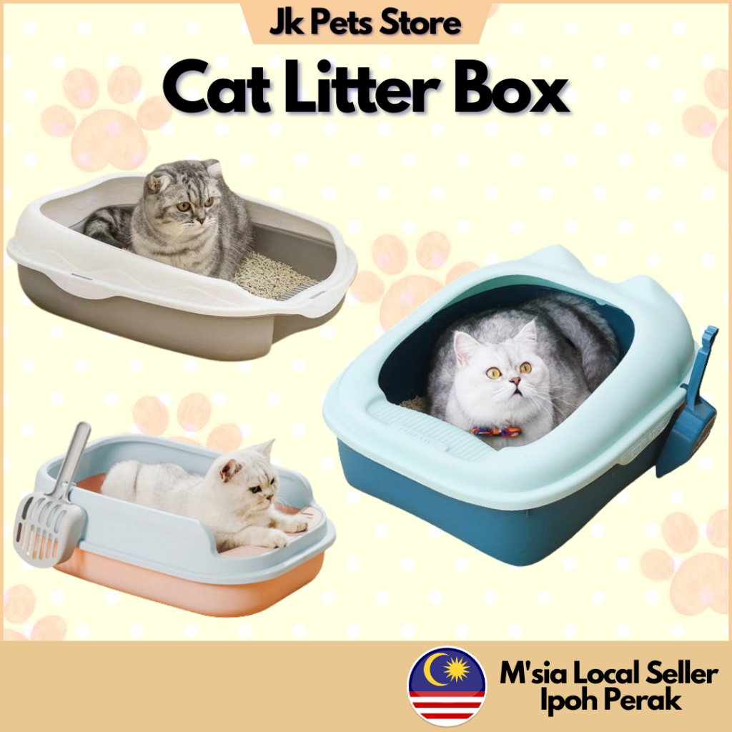 Cat Litter Box Litter Box Cat Toilet Toilet Kucing Tempat Berak Kucing ...