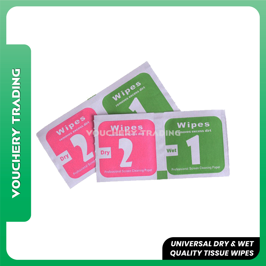 [ RECOMMENDED ] Universal Dry Wet Wipes Tissue Paper Cloth For Screen ...