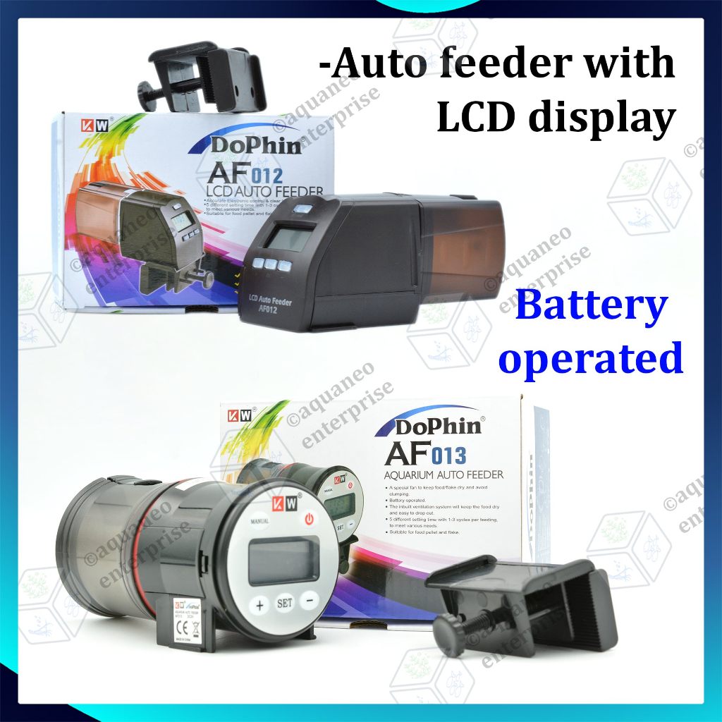 Dophin Digital Aquarium Fish Food Auto Feeder Dispenser AF012 AF013 | aquarium automatic fish ...