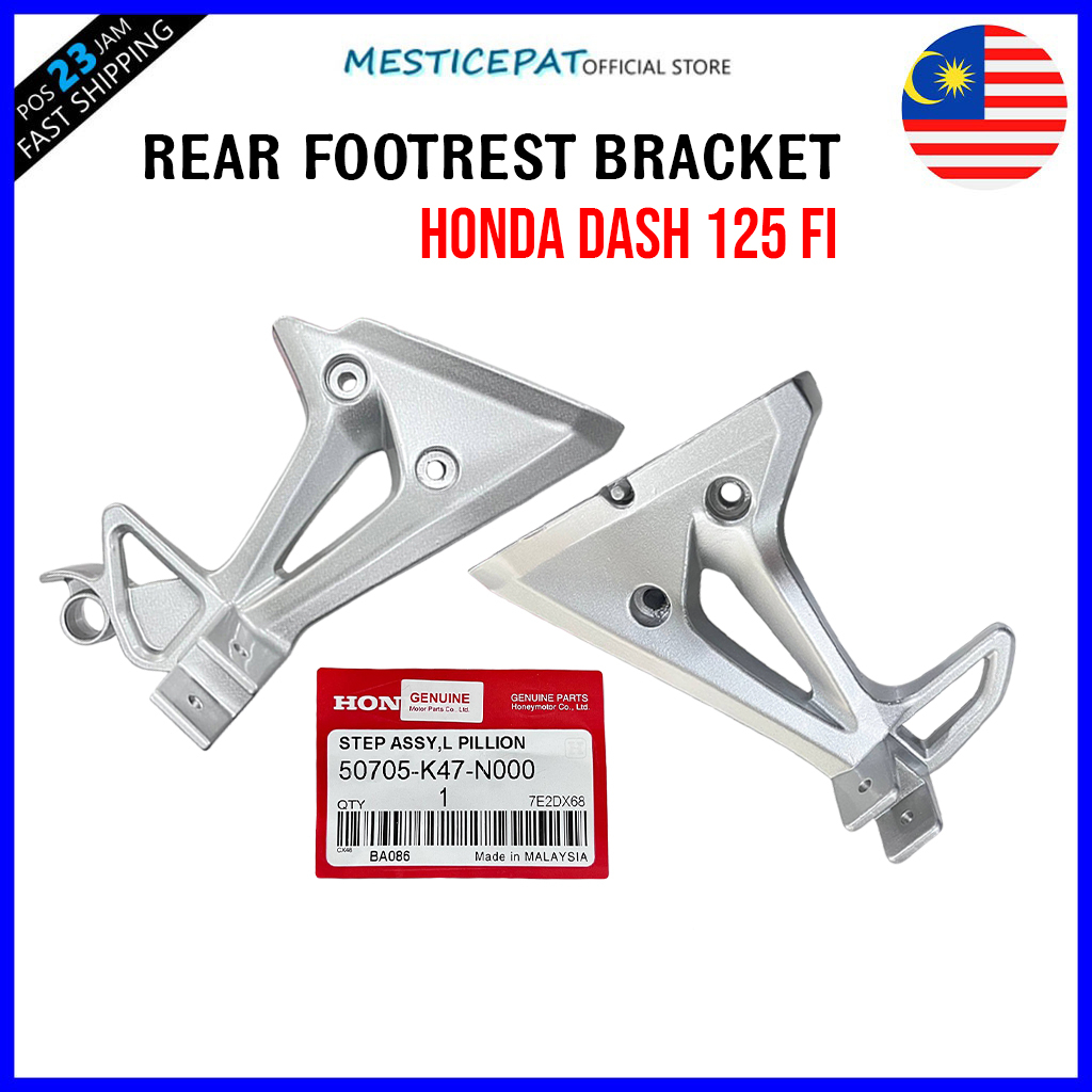 HONDA DASH125 FI REAR FOOTREST BRACKET (SET) DASH 125 FI FOOTREST ...