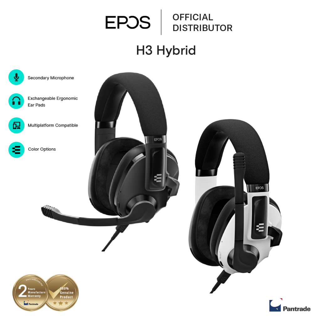EPOS H3 Hybrid Wired Digital Gaming Headset | Shopee Malaysia