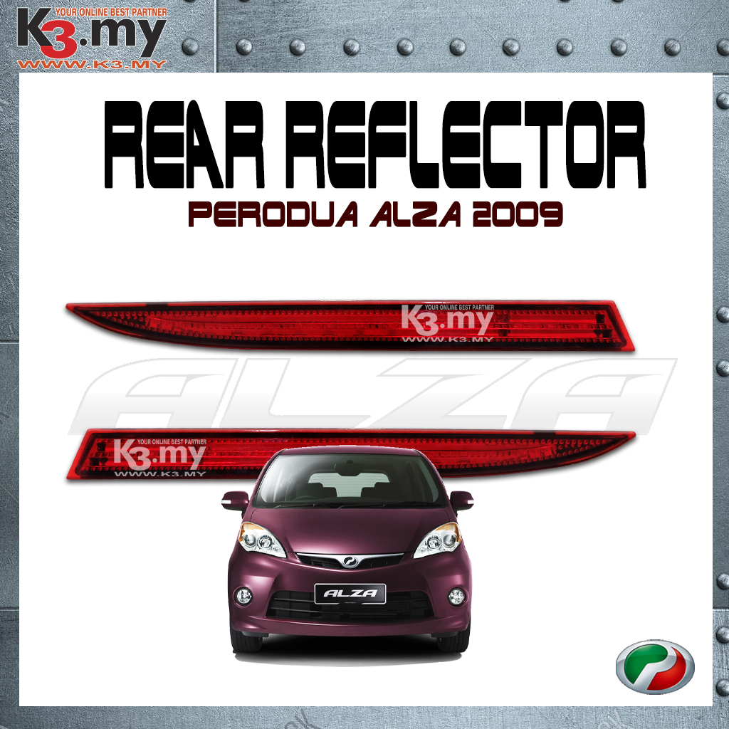 Perodua Alza 2009-2013 Dynamic Rear Bumper Reflector With Signal ...