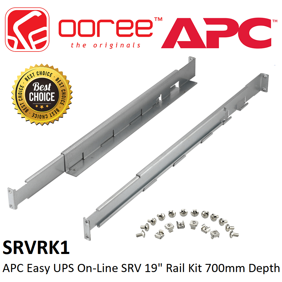 APC EASY UPS ON-LINE SRV SRVRK1 19" RAIL KIT 70MM DEPTH WITH HIGH ...