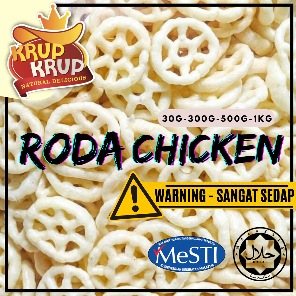 HALAL RODA CHICKEN MASIN KG 500G 300G 30G - KRUP KRUP VIRAL KEROPOK ...