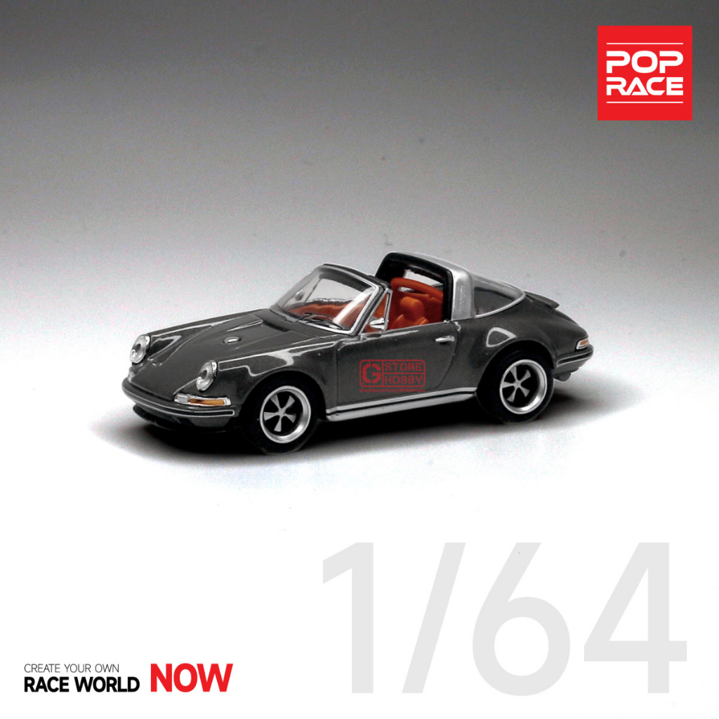 POP RACE 1/64 SINGER 911 (964) TARGA METAL GREY | Shopee Malaysia