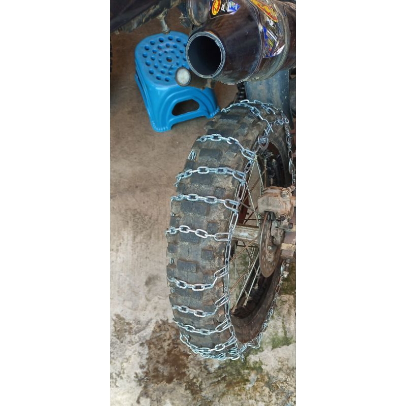 RANTAI TAYAR TYRE CHAIN OFFROAD OFF ROAD TALI IKAT KLX CUB CROSS MOTOR ...