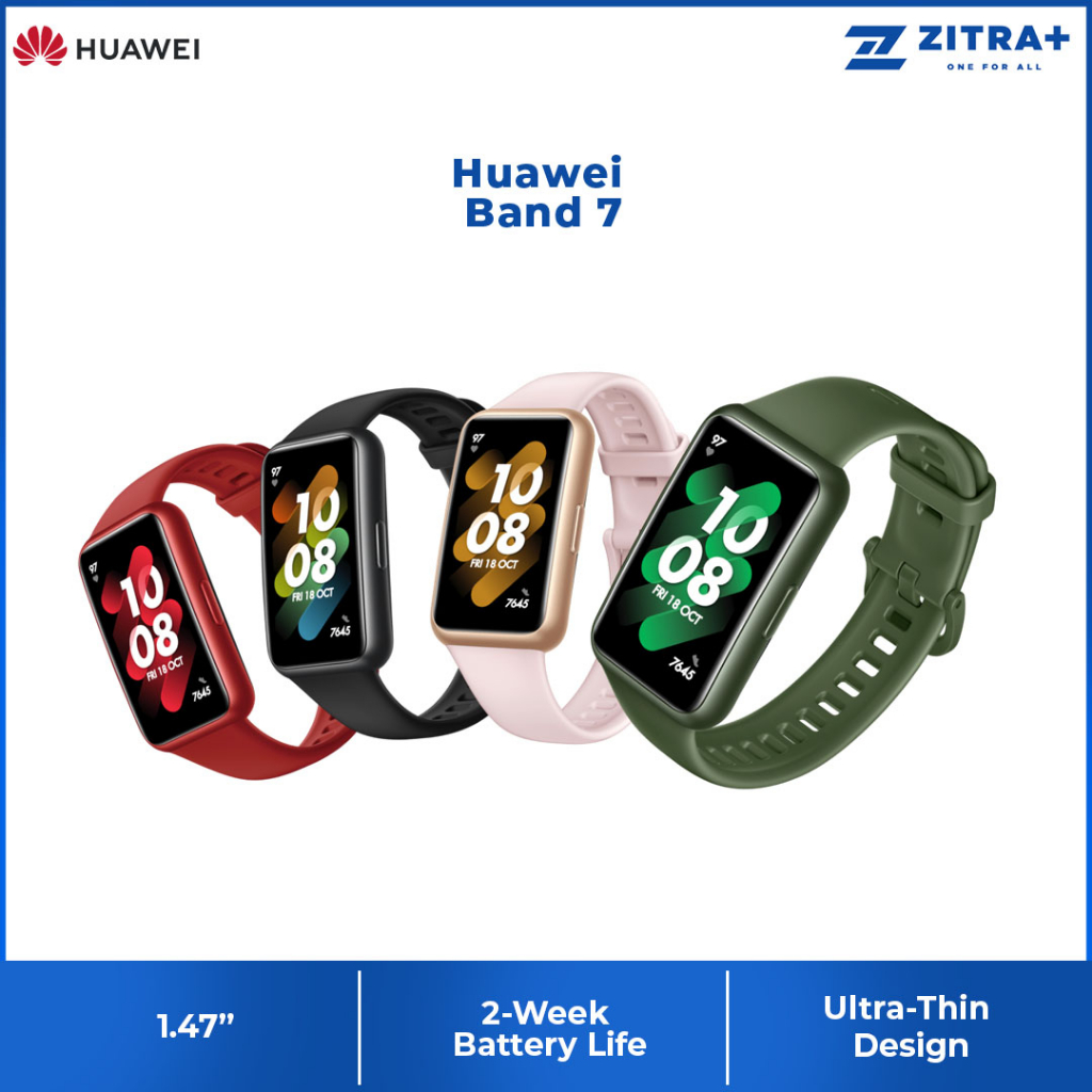 Huawei Band 7 | Automatic SpO2 | 2-week Battery Life | 96 Workout Modes ...