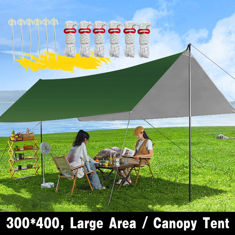 SL_ Flysheet 300*400cm Bluefield Flysheet Camping Waterproof Large ...