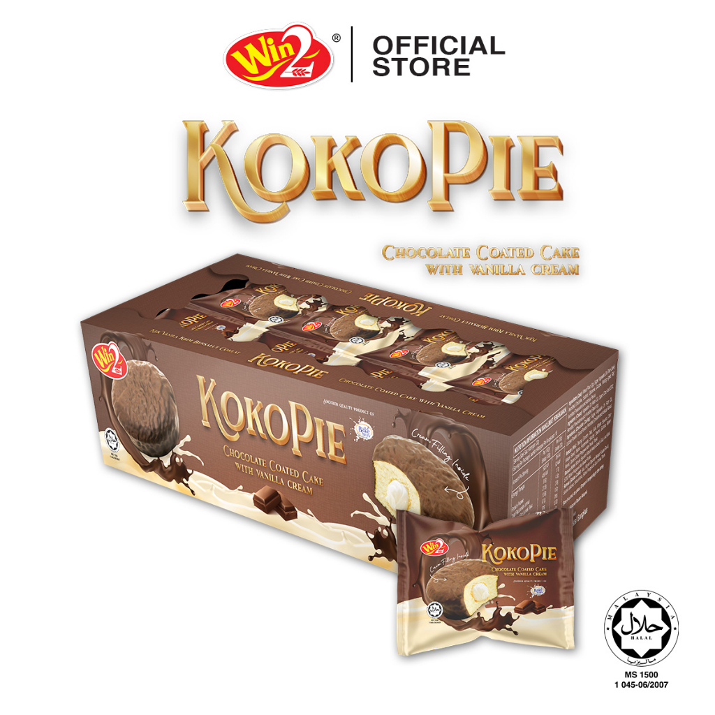 Win Win Kokopie Choc With Vanilla Cream (20g x 16 PKTS) | Shopee Malaysia