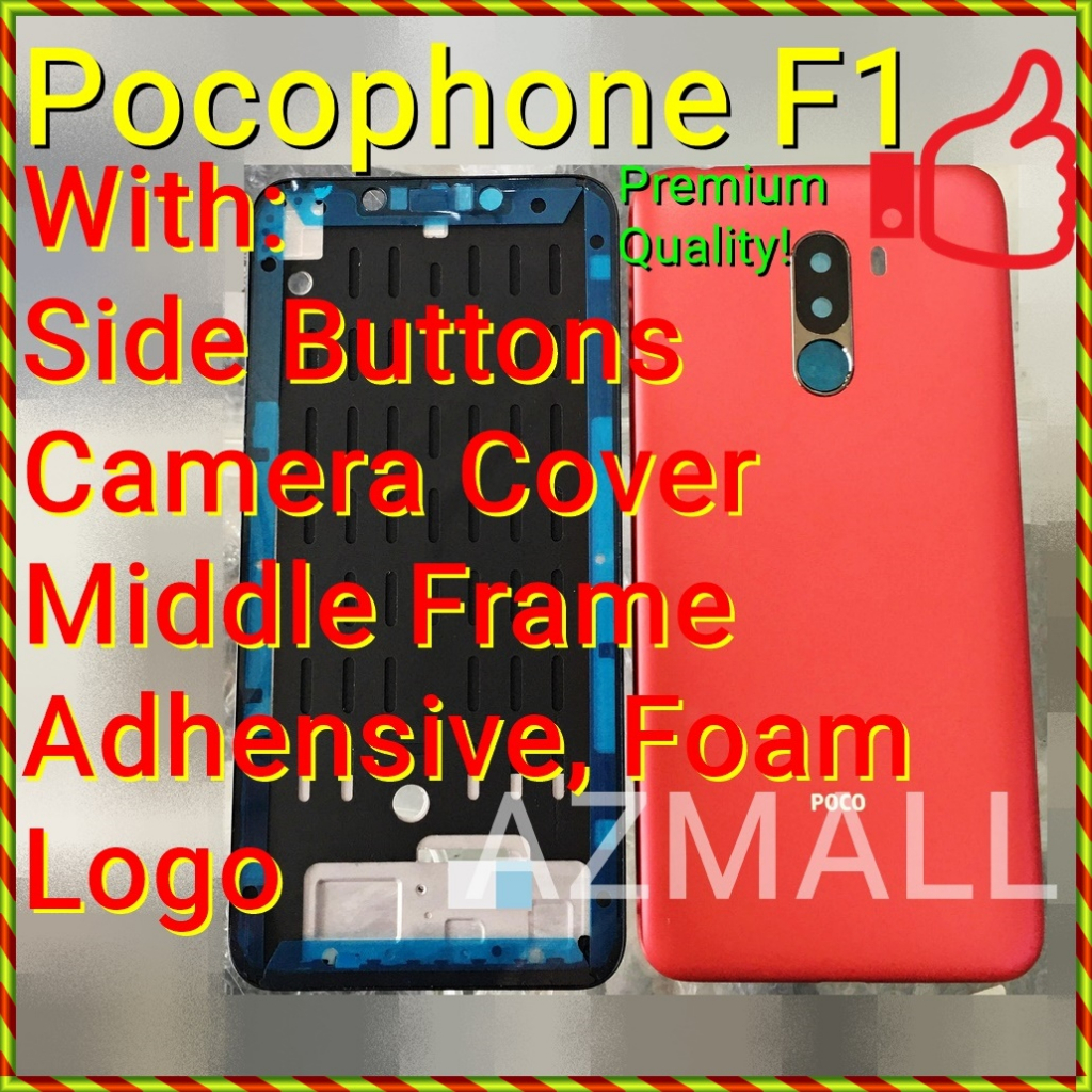 (3 Colors) NEW ORI Full Housing Power Button Middle Frame Battery Cover ...