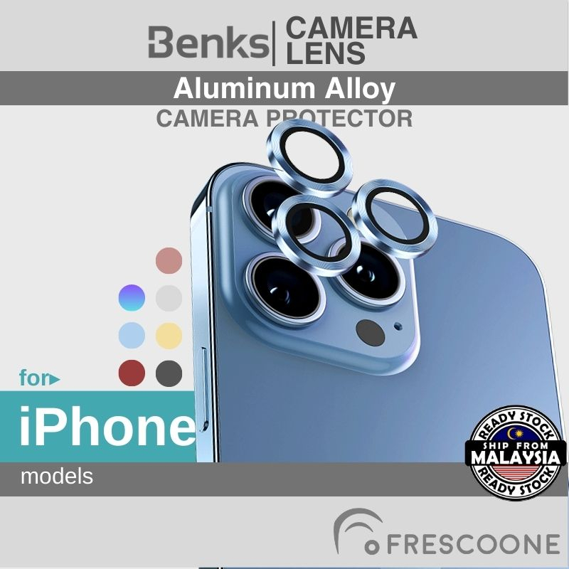 BENKS Lens Protector for iPhone 13 Pro Max / iP13 Mini Alloy Glass Film ...