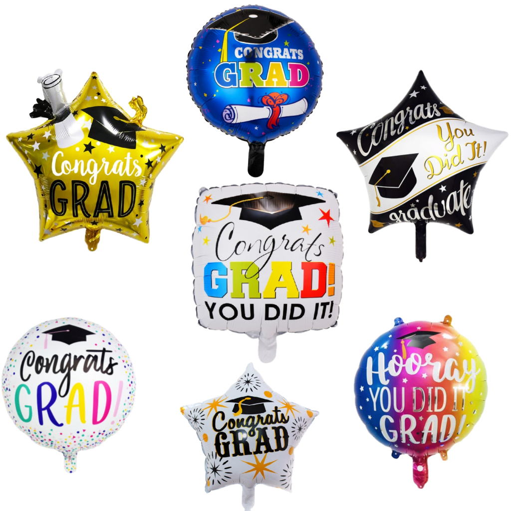 18 Inch Foil Balloon Congratulation Graduation Congrats Grad Good Luck ...