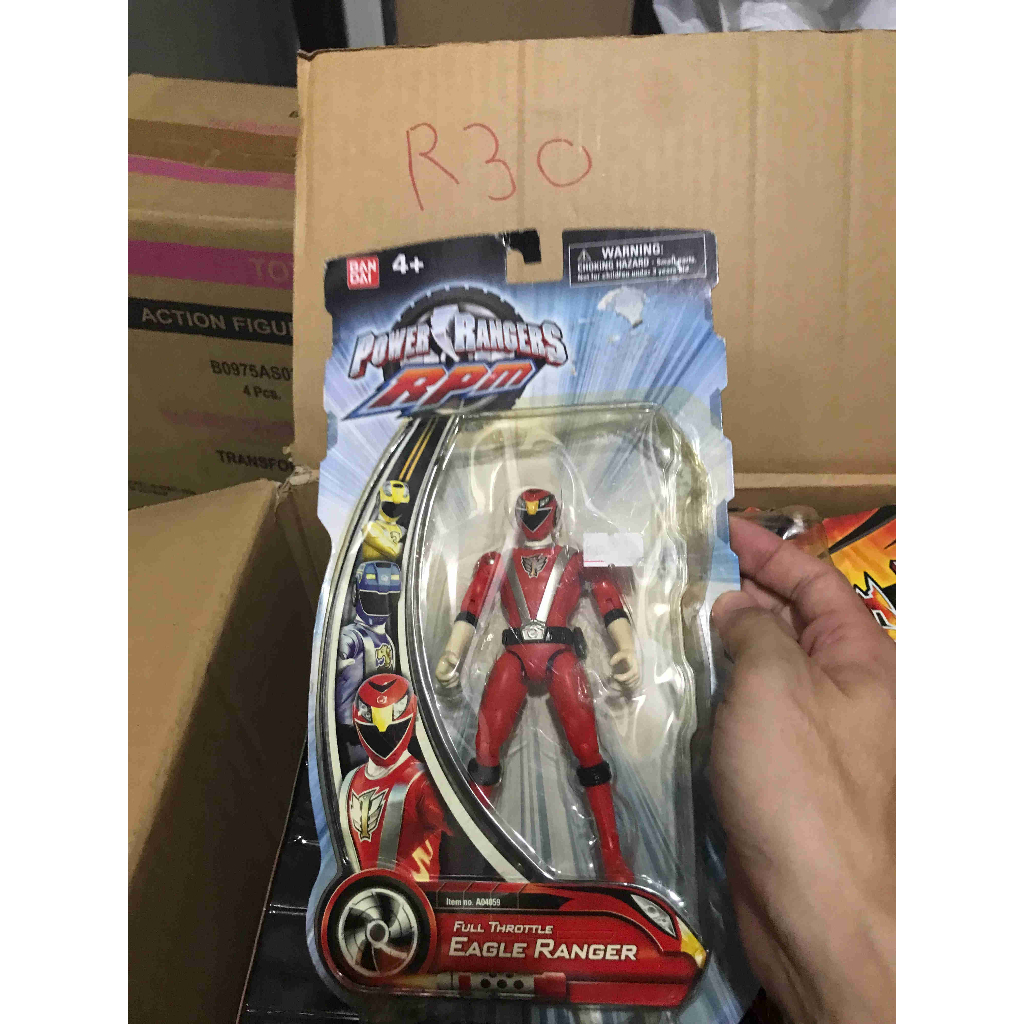 Bandai old stock poor card but new Power rangers RPM RED Ranger ...