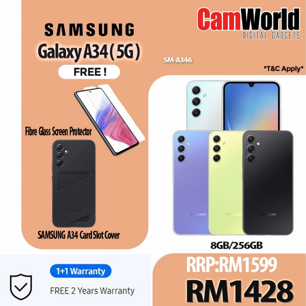 Samsung Galaxy A34 (5G) SM-A346 | Shopee Malaysia
