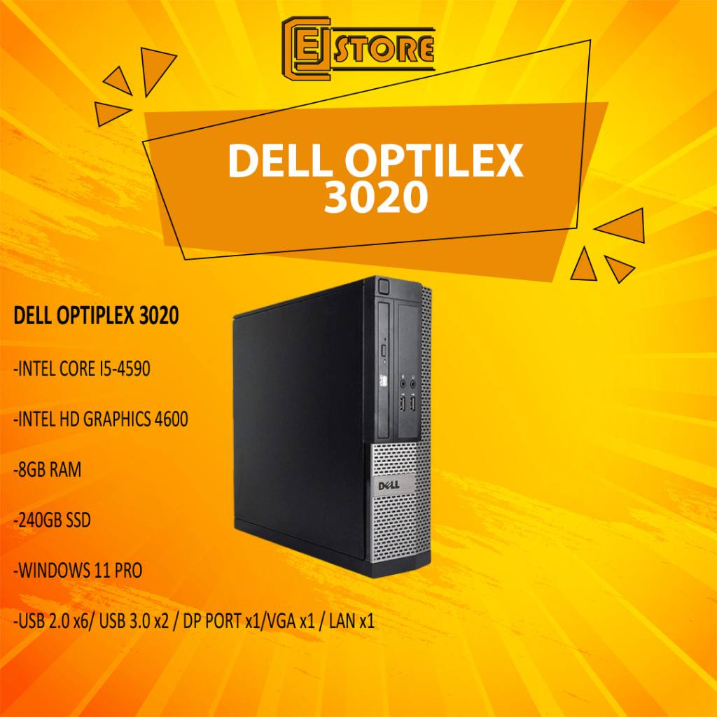 DELL OPTILEX 3020 MINI PC (INTEL CORE i5-4590, INTEL HD GRAPHICS 4600 ...