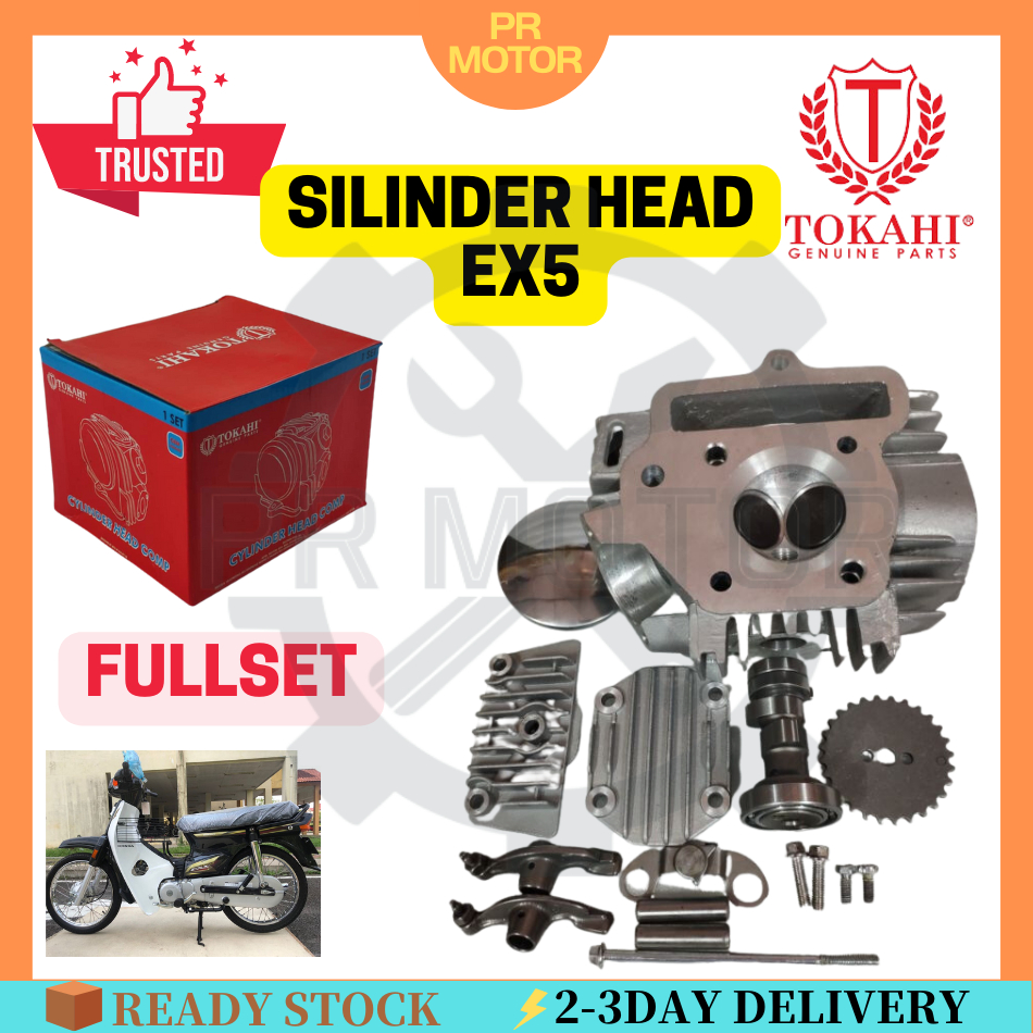 HONDA EX5 HP DREAM SILINDER HEAD COMPLETE SET HEAD EX5 FULLSET TOKAHI ...