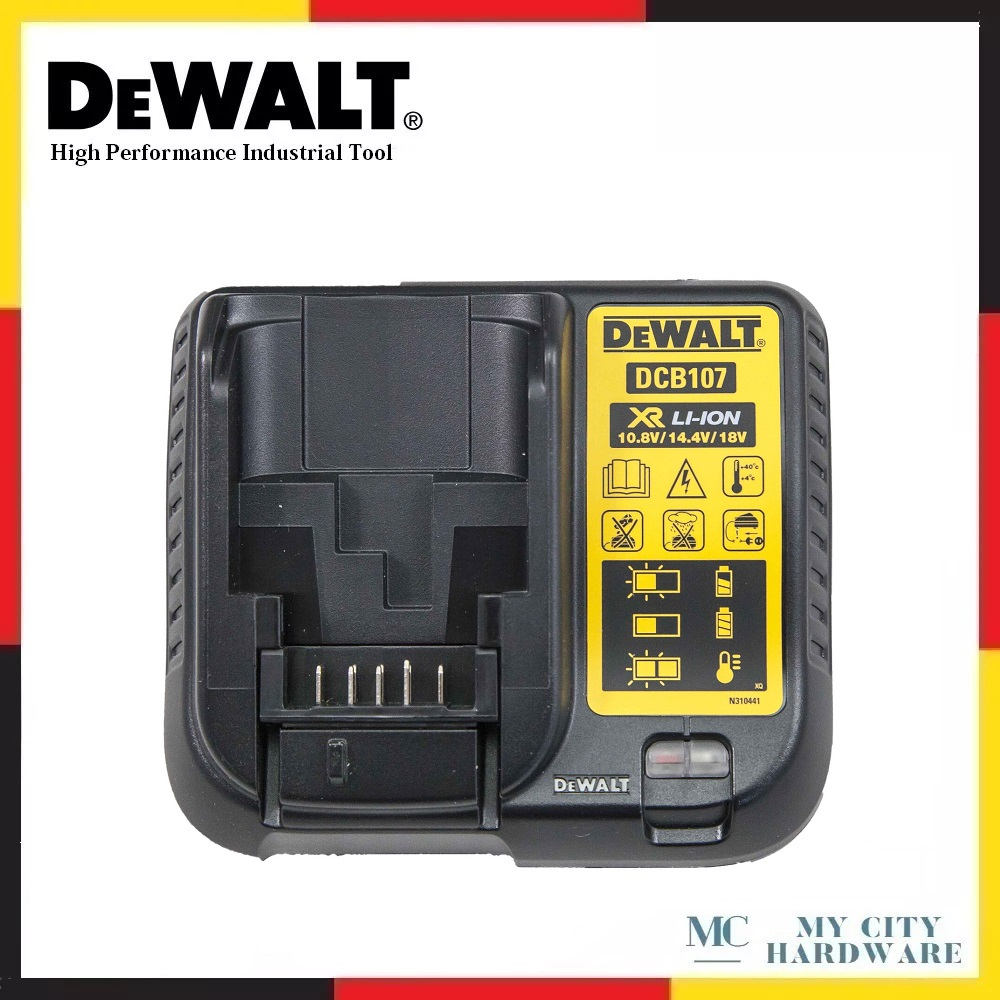 DeWalt DCB107 Multi Voltage Battery Charger 10.8V ~ 20V | Shopee Malaysia