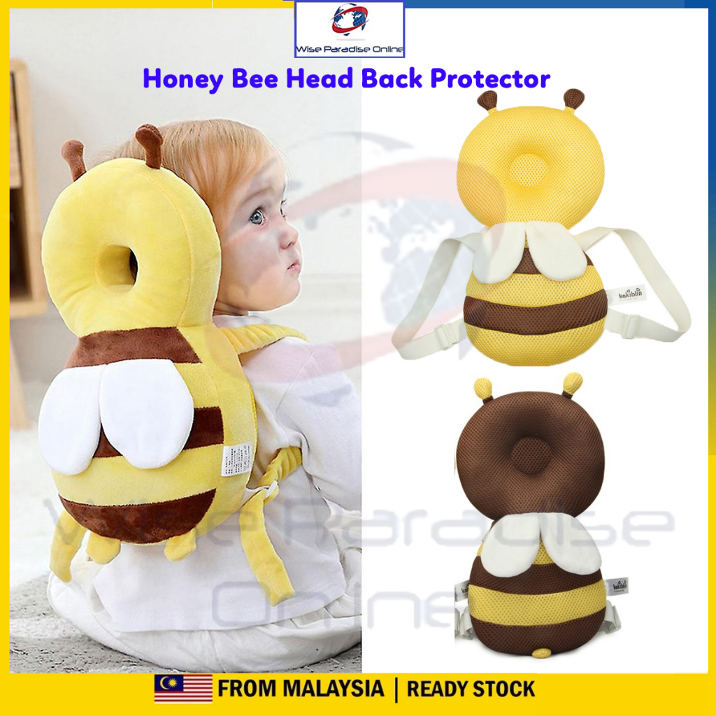 Honey Bee Baby Toddler Bayi Head Protection Pad Pillow Bantal Kepala ...
