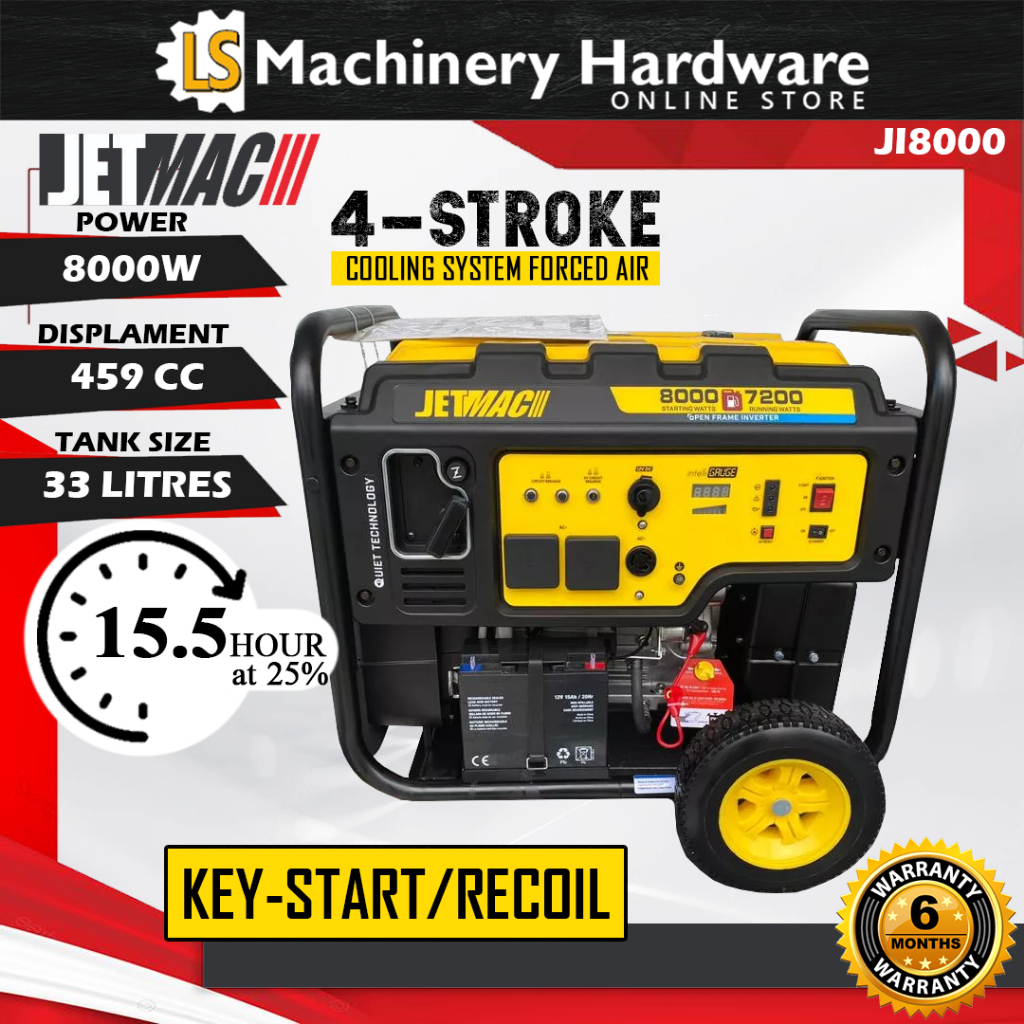 JETMAC JI8000 Inverter Generator 8000w | Shopee Malaysia