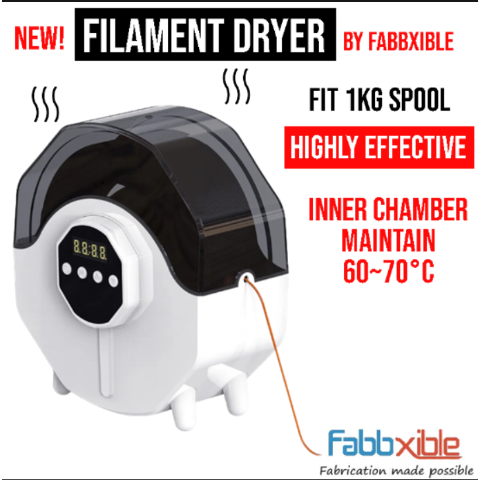 Fabbxible Filament Dryer Box Max Chamber Temperature 70°C | Shopee Malaysia