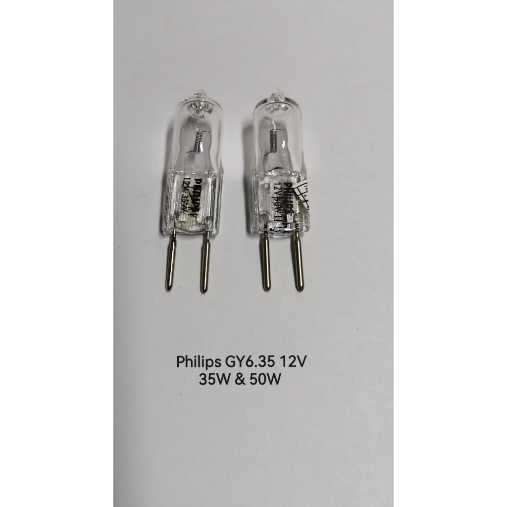[2PCS]PHILIPS GY6.35 12V 50W, GY6.35 12V 35W HALOGEN ROCKET BULB-READY STOCK | Shopee Malaysia
