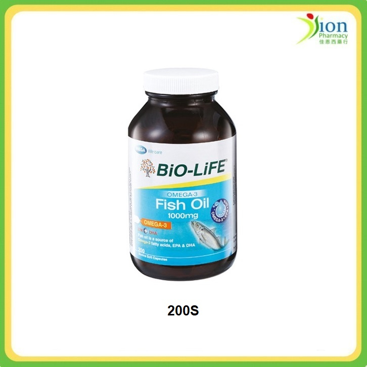 [LIMITED PROMOTION] BIO-LIFE OMEGA 3 FISH OIL 1000MG SOFTGEL 200S ...