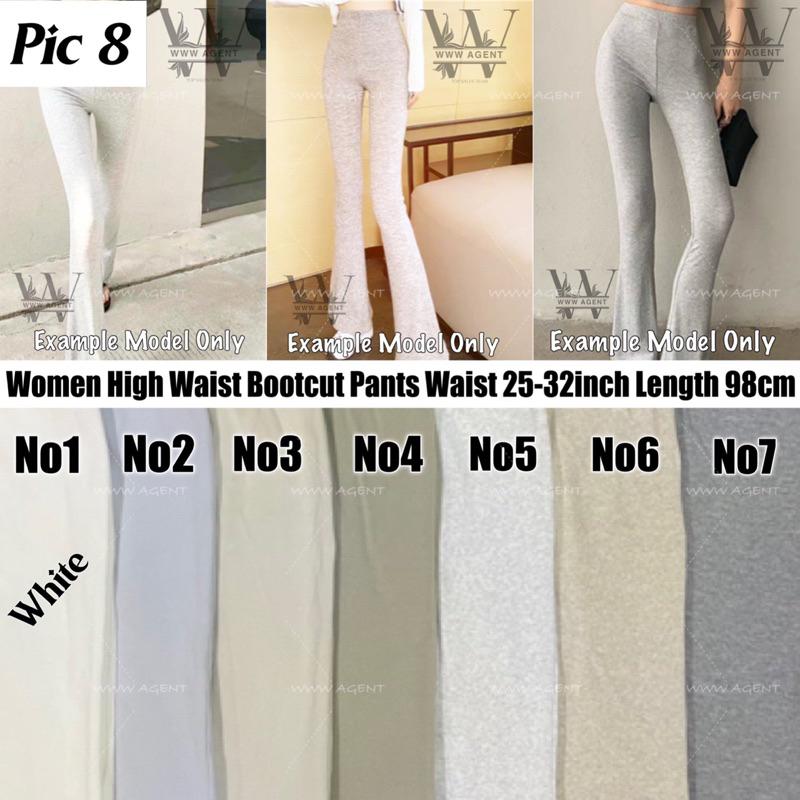 🔥 Women High Waist Bootcut Pants Flare Wide Leg Trousers Bell Bottom ...