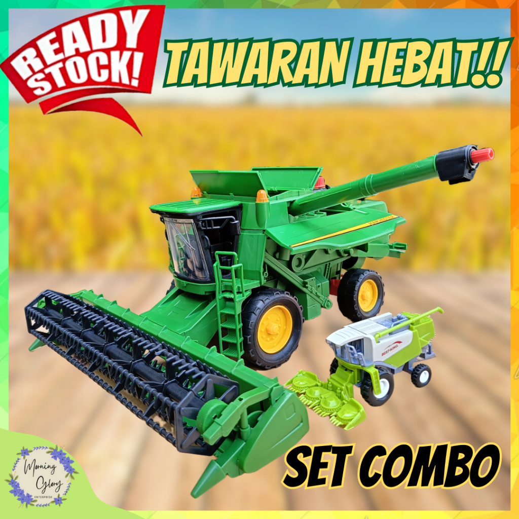 TAWARAN HEBAT!! Mainan Mesin Padi Besar Farm Tractor (Ready stock ...