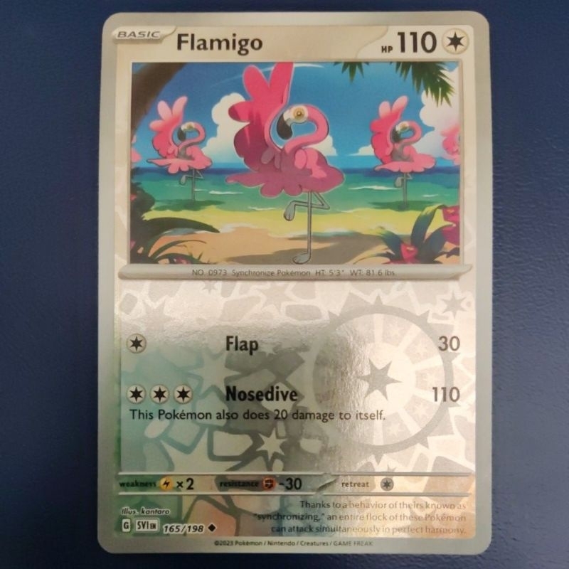 Flamigo (uncommon / Reverse Holo) #165/198 SV01 Scarlet & Violet ...