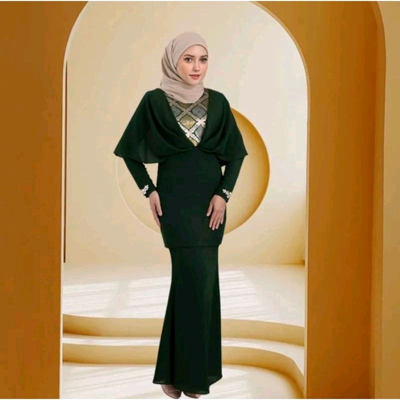 RAYHA LUXE DEEP GREEN - SIZE S READY STOCK | Shopee Malaysia