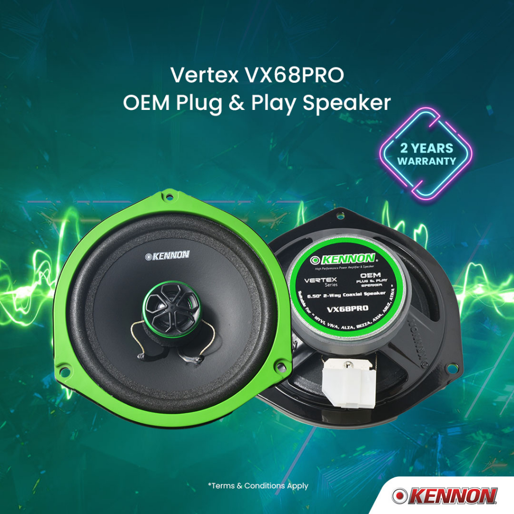 Kennon Vertex Series VX68PRO OEM Plug & Play Speaker | Shopee Malaysia