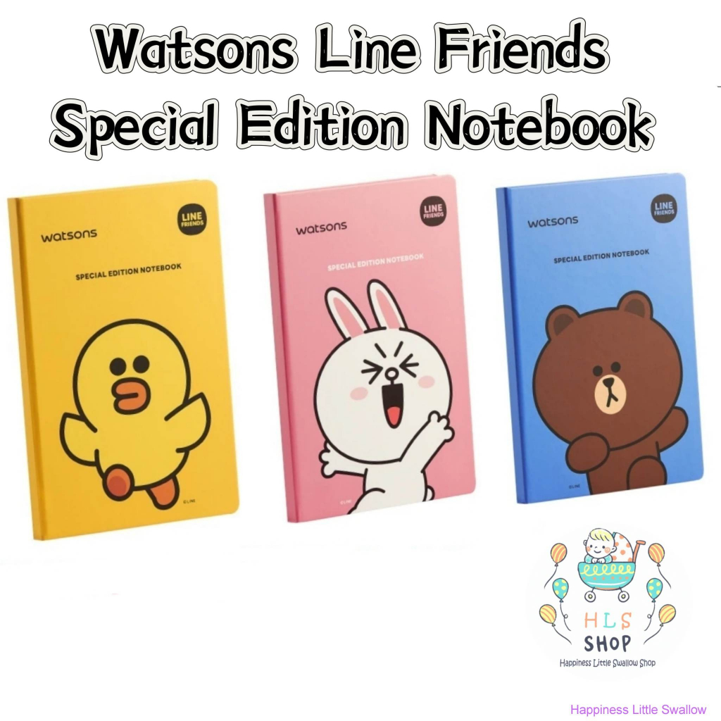 WATSONS Line Friends Special Edition Notebook | Shopee Malaysia