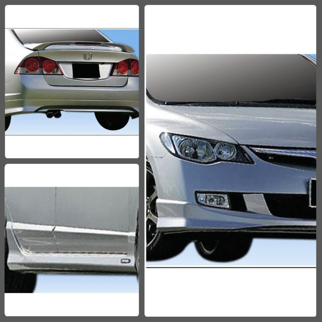 Honda Civic FD 8th Generation 2006 Modulo Skirting Body Kit PU Ready ...