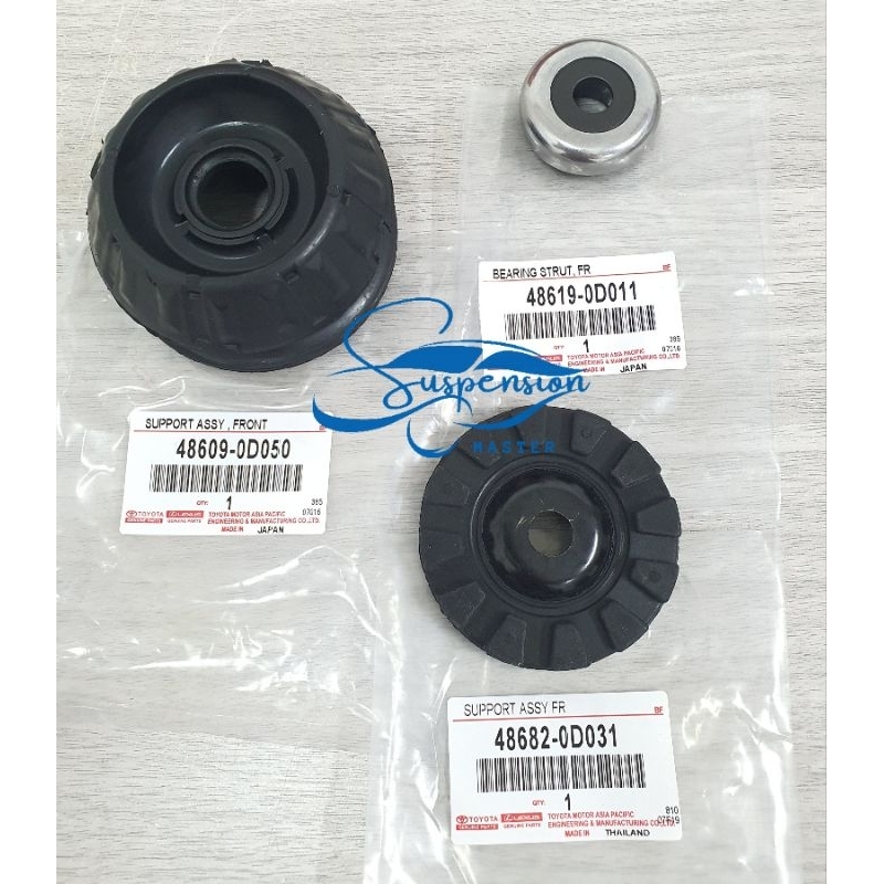 6 IN 1 SET-FRONT ABSORBER MOUNTING/BEARING/STRUT DAMPER-TOYOTA VIOS NCP93 2007-2013 YARIS ...