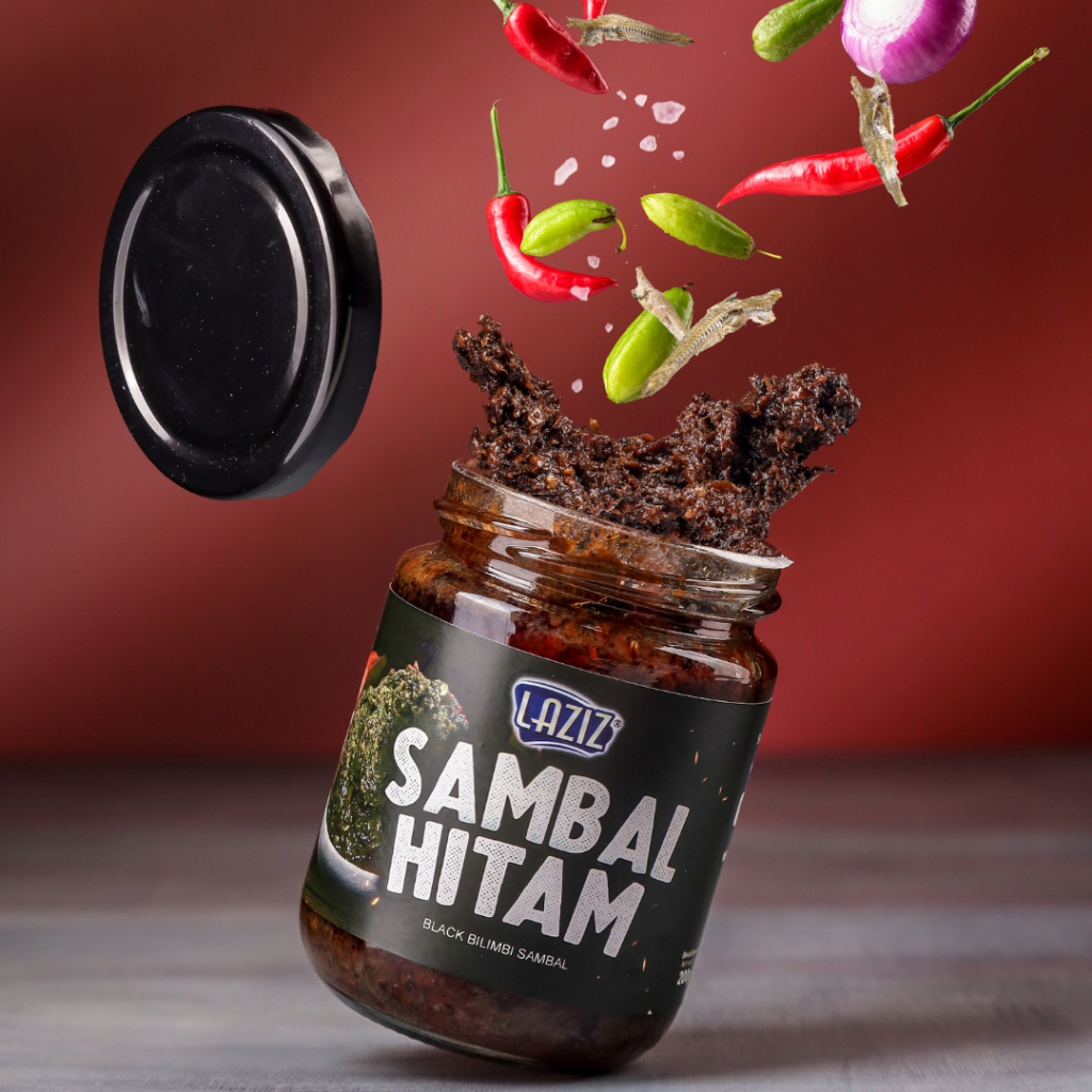 LAZIZ Sambal Hitam Pahang Asli Belimbing Buluh Pedas Manis 180g ...