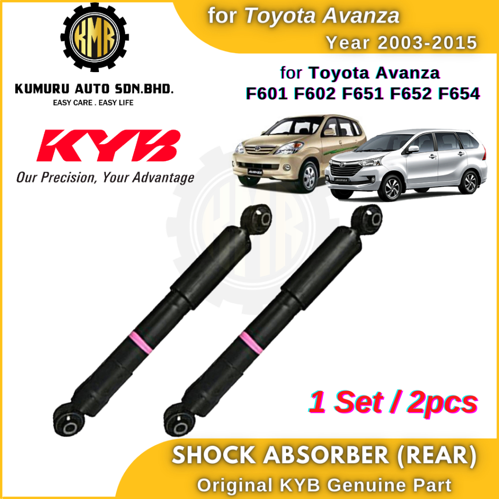 (2@pcs) KYB Gas Rear Absorber Belakang Toyota Avanza F601 F602 F651 ...