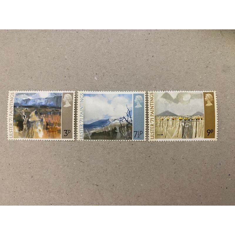 {JK} Great Britain 1971 - Ulster 71 Festival Belfast Stamps 3V MNH ...