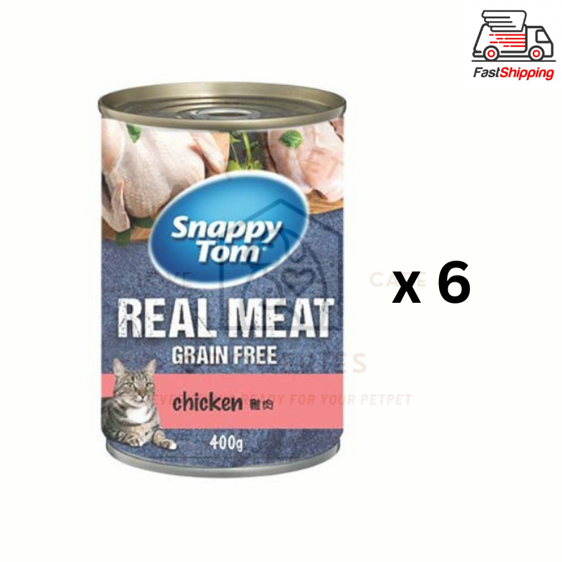 Snappy Tom Canned Food for Cat 400G (Cat Wet Food) - 6can x 400g ...