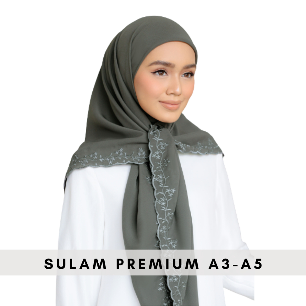 Sulam Collection - Bawal Sulam Cotton Premium Design Ready Stock B45 ...